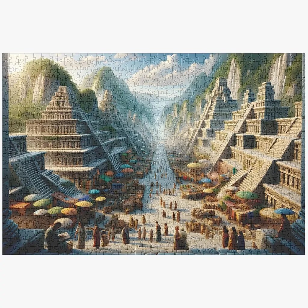 Ancient Greek Civilization City Market - Jigsaw Puzzle 1000 Pieces ...
